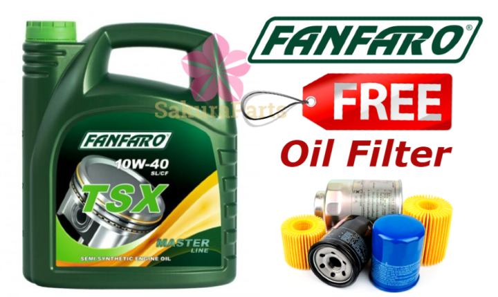 (MADE IN GERMANY) SCT FANFARO TSX 10w40 Semi Synthetic Engine Oil 4L ...