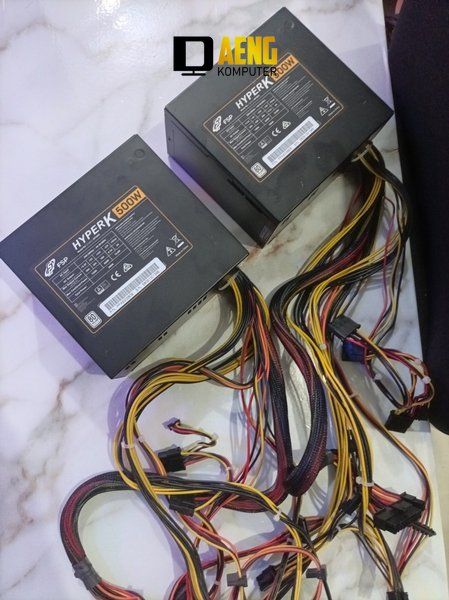 Power Supply PSU Power Suplay PC Gaming Merk FSP HYPER K 500 Watt 80 ...
