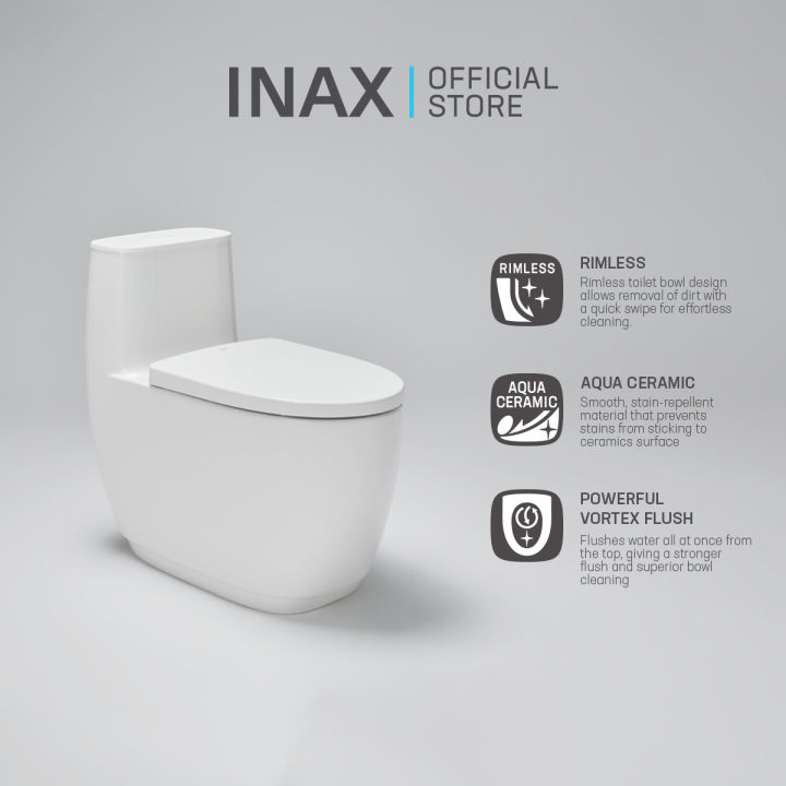 INAX S600 Rimless One Piece Toilet Bowl | Lazada Singapore