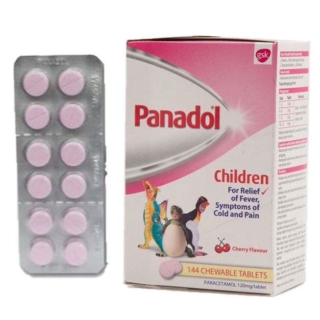 PANADOL CHILDREN CHEWABLE TABLET 120MG 12 tablets X1 | Lazada