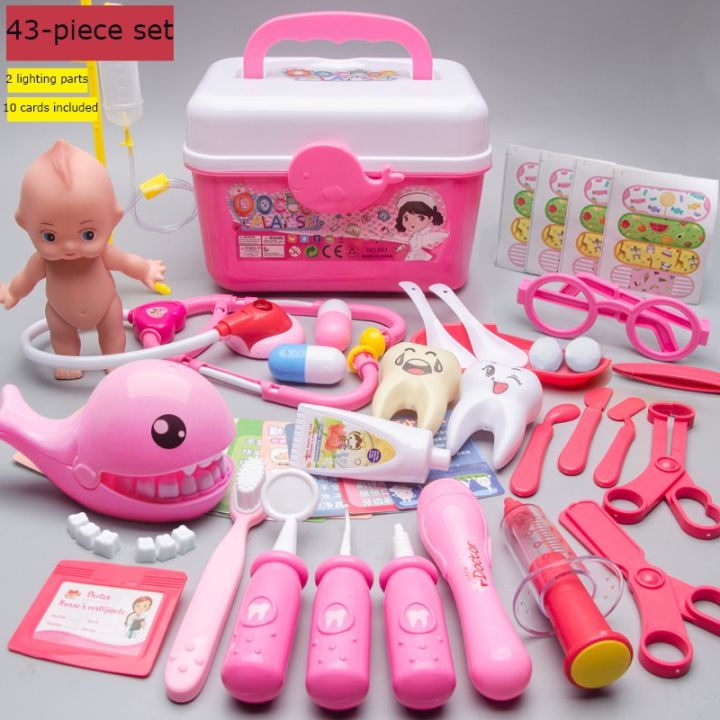 Electric Ambulance Box 43/53 Pcs/Set Girls Role Play Doctor Game ...