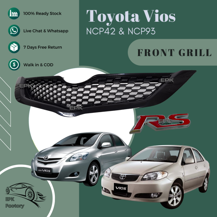 Toyota Vios Front Grill Belta Thailand Grill NCP42 NCP93 2006 2007 2008 ...
