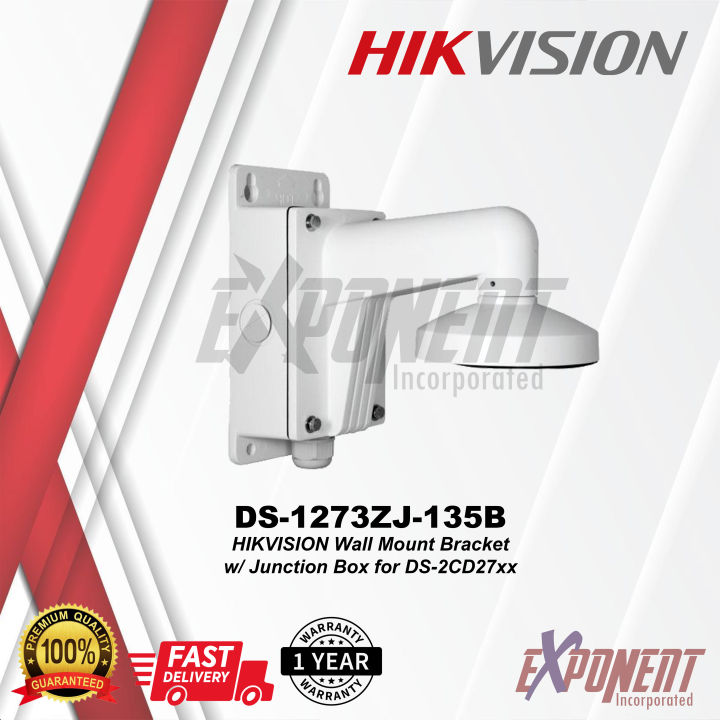 DS-1273ZJ-135B - HIKVISION Wall Mount Bracket w/ Junction Box for DS ...