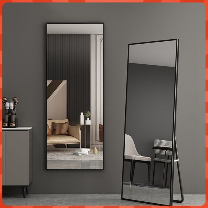 Cermin panjang Full Length Mirror Standing Long Mirror stand Wall ...