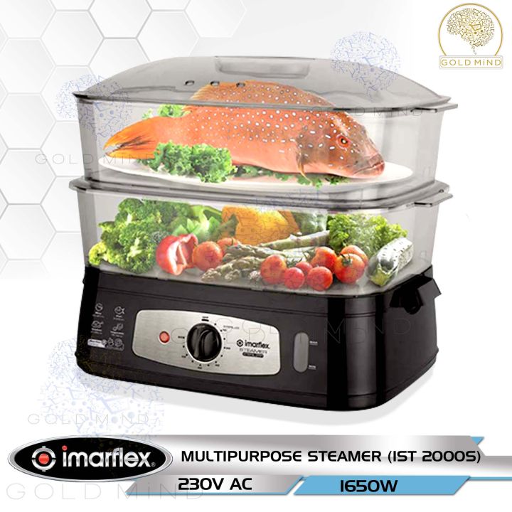 IMARFLEX (IST-2000S) Multi-Purpose Steamer & Sterilizer 1650W | Lazada PH