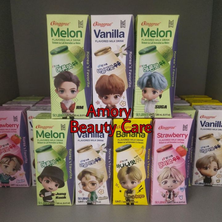 Binggrae TinyTAN Edition 200ml / Flavored Milk / Susu Korea TinyTAN ...