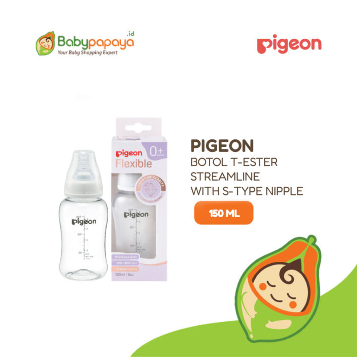 PIGEON Botol T-Ester Streamline 150ml with S-type Nipple | Lazada Indonesia