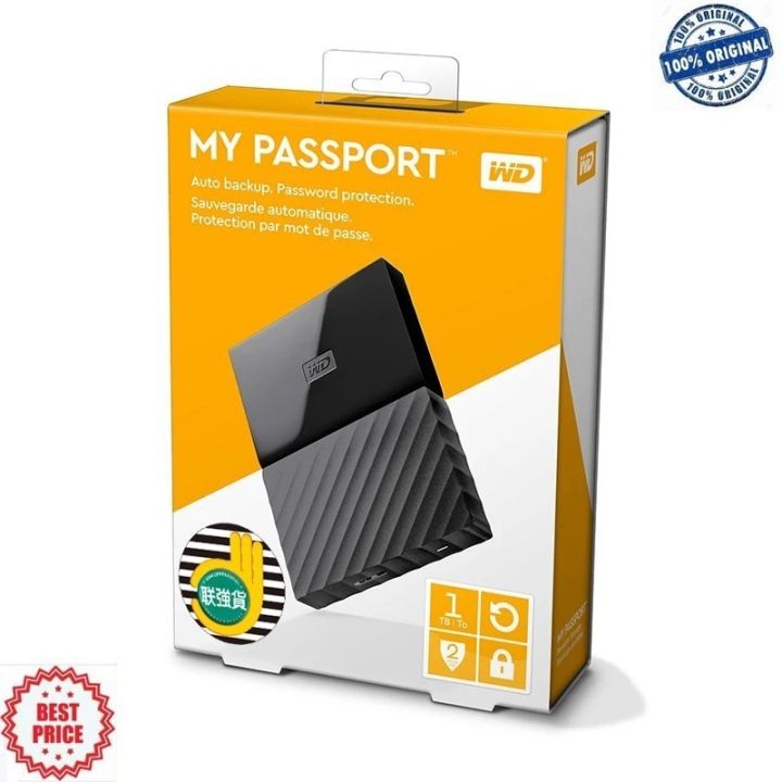 New WD My Passport 1TB 2TB External Hard Drive Disk USB 3.0 Portable Encryption HDD | Lazada PH