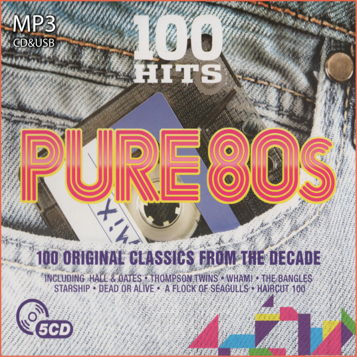 cd usb mp3 รวมเพลงสากล อัลบั้ม100 Hits - Pure 80s (พ.ศ. 2559)รวม 100 เพลง ระบบเสียงคุณภาพ#เพลง ...
