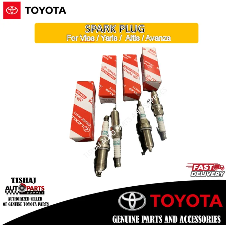 100 % LEGIT TOYOTA GENUINE SPARK PLUG ( 9091901275 ) for Toyota Vios ...