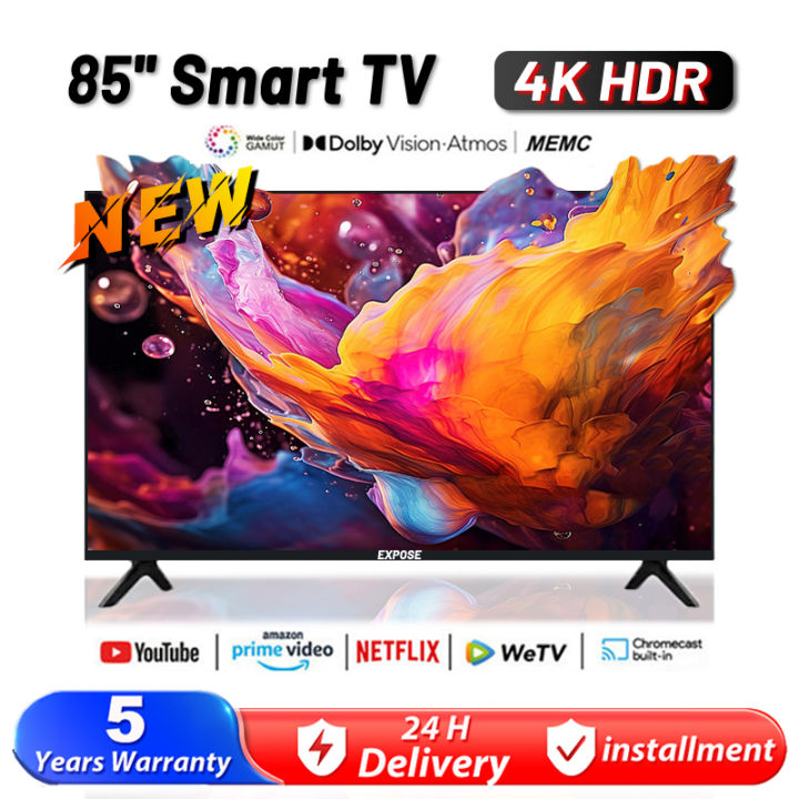Smart TV 65 Inch 4K 85 inch TV 75 inch Android TV HDR Television Dolby ...