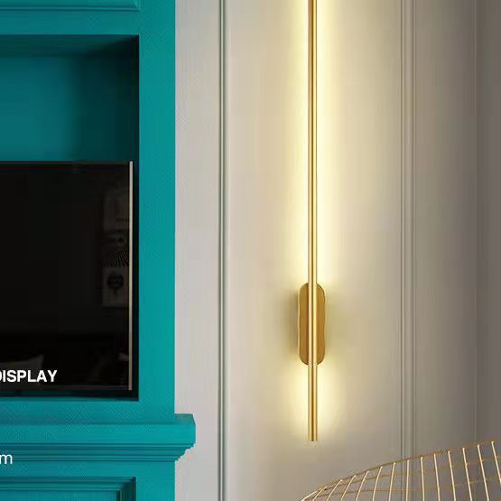 Nordic Minimalist Modern Simple Linear Tube Height Creative LED Wall ...