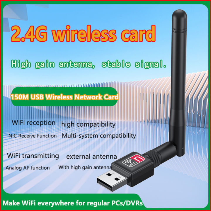 Mini Usb Wifi Adapter 150mbps 24g Wireless Network Card Usb Lan Dongle