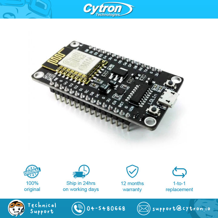 Cytron NodeMCU Lua V3 ESP8266 WIFI with CH340C NODEMCU-V3 | Lazada
