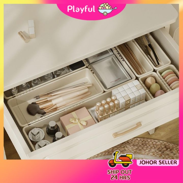 【PLAYFUL】Expandable Storage Box Adjustable Kitchen Wardrobe Drawer ...