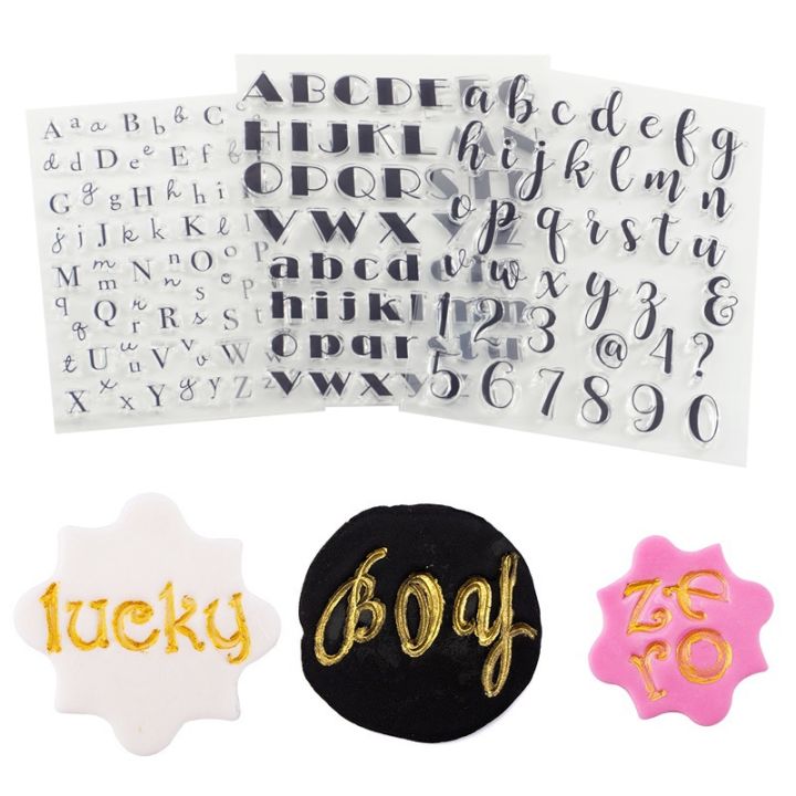 Cake Decorating Tools Cake Embosser Stamp Alphabet Fondant Cake Stamp ...
