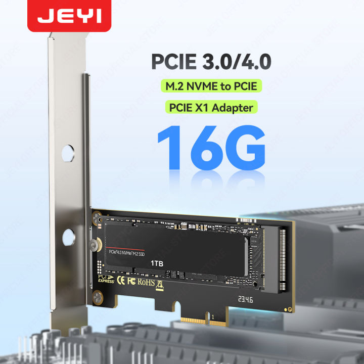 JEYI M.2 NVMe X1สำหรับ PCIE/X4อะแดปเตอร์-PCIe 3.0/4.0 M.2ตัวแปลงอินเทอร์เฟซ PCIe การ์ดขยาย SSD ...