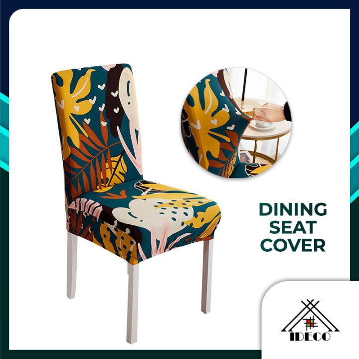 iDECO Magic Nice Floral Printing Stretch Elastic Spandex Dining Chair ... iDECO Magic Nice Floral Printing Stretch Elastic Spandex Dining Chair ...