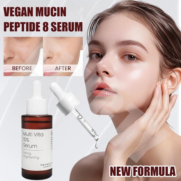 Vegan Mucin Peptide 8 Serum, Complex Vitamin Essence 30ml, Ultimate ...
