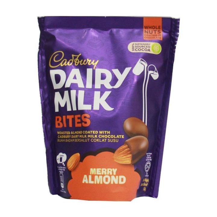 Cadbury Dairy Milk Bites Merry Almond Milk Chocolate 50g | Lazada PH