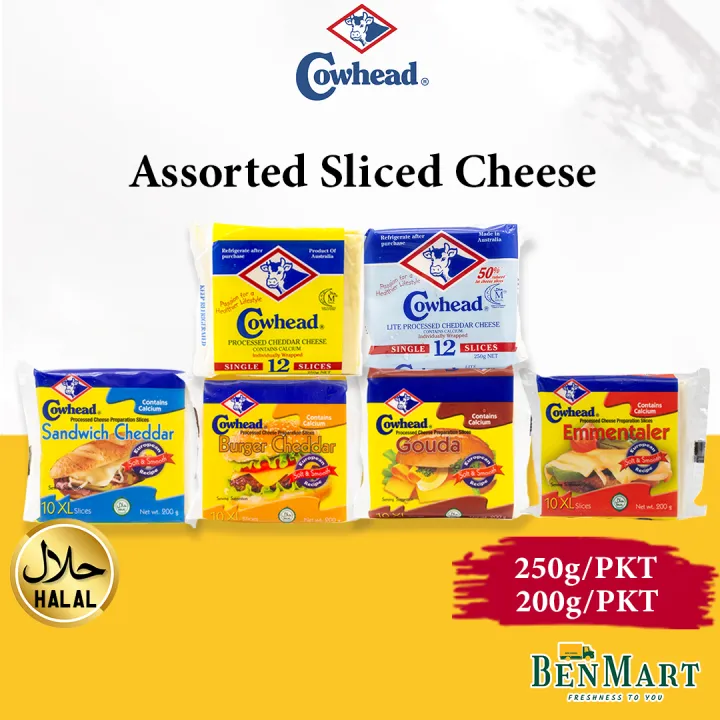 [BenMart Chill] Cowhead Cheese Slices - Original/Low Fat/Burger ...