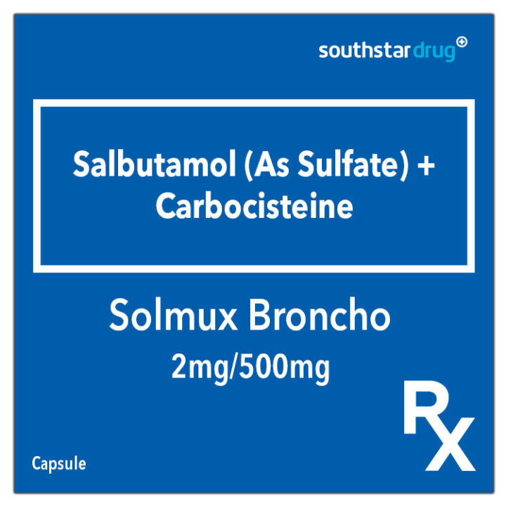 Rx: Solmux Broncho 2mg/500mg Capsule | Lazada PH