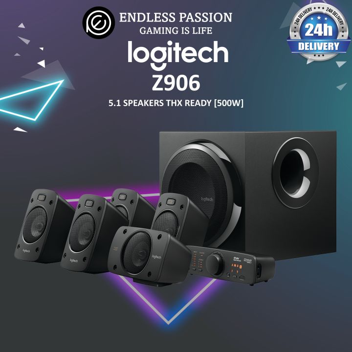 Logitech Z906 5.1 Surround Sound Speaker System - THX, Dolby Digital ...