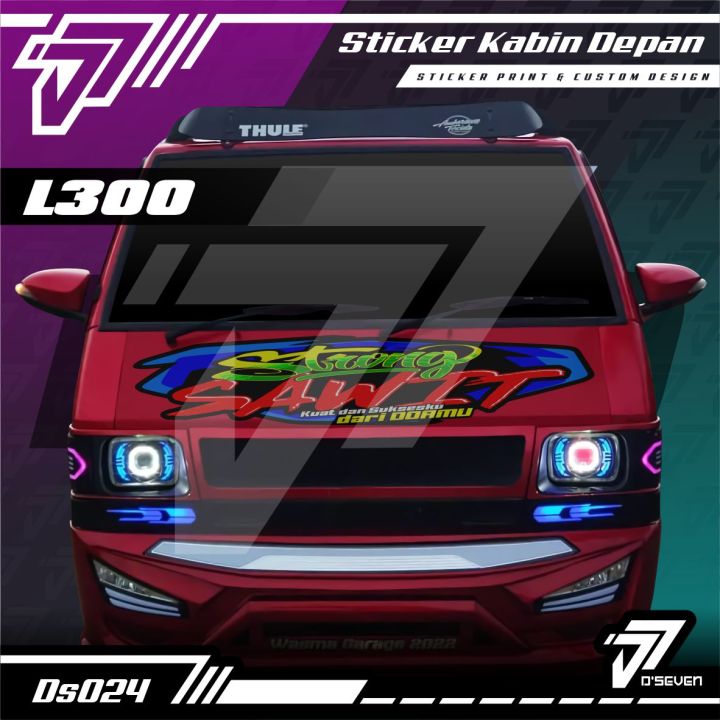Stiker Decal Kabin Depan STRONG SAWIT Custom L300 Full Laminasi Anti ...