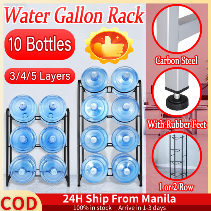 【COD&Local】Water Rack Stand Heavy Duty 3/4/5 Layer Mineral Water Rack ...