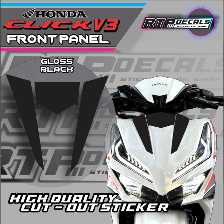 HONDA CLICK V3 FRONT PANEL DECALS STICKER - PPH | Lazada PH
