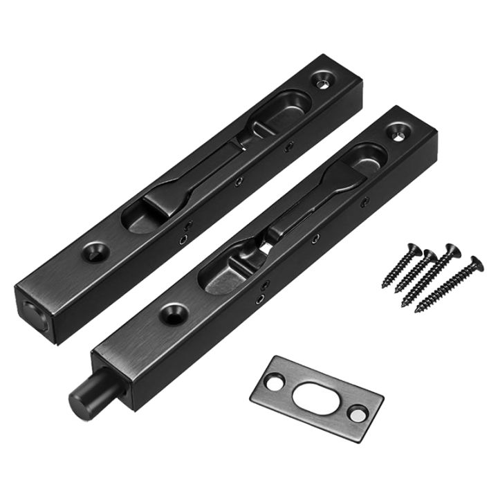 2Pcs 6 Inch Door Bolts Concealed Safety Door Lock for Composite Wood ...