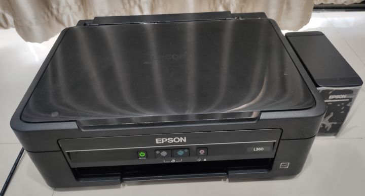 ((มือสอง))Epson l360 อิงค์เจ็ทสี ขาวดำ สแกน ถ่ายเอกสาร พร้อมใช้งงาน ...
