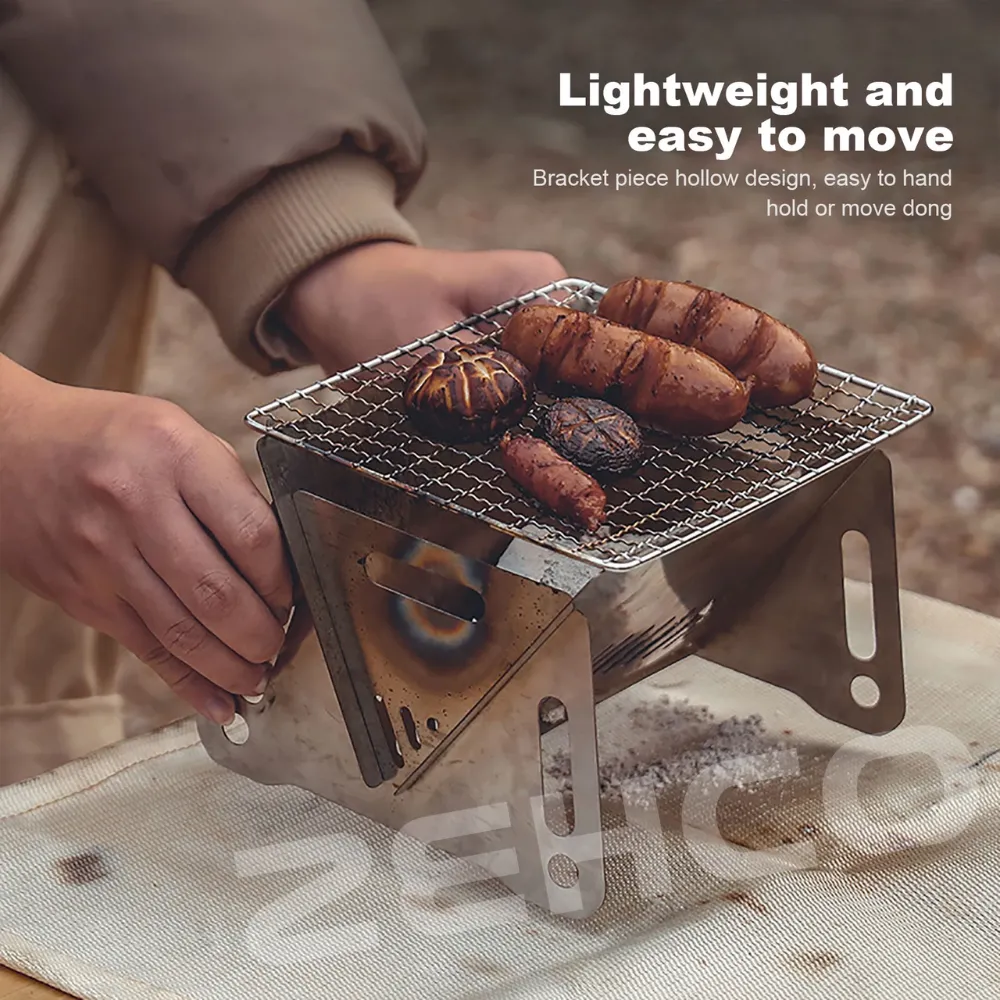 Portable Mini Barbecue Stainless Steel Foldable Mini BBQ Grill Table ...