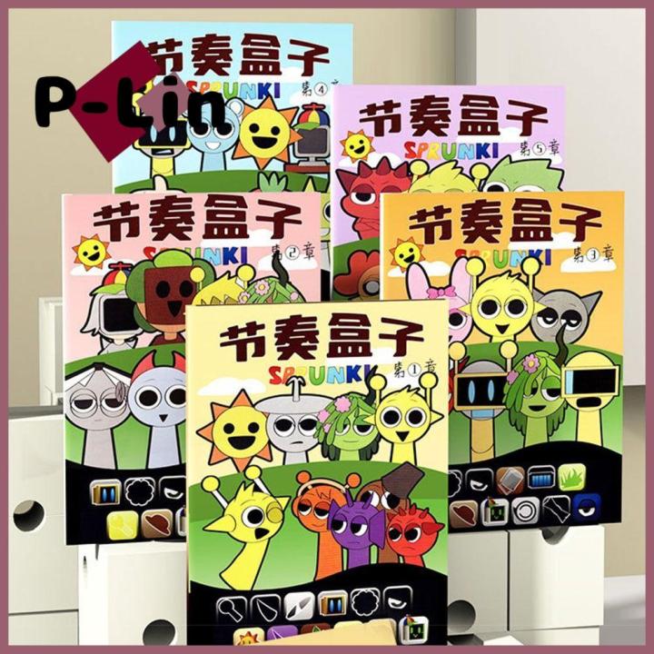 P-LIN Sprunki Beginner Coloring Book Cartoon Sketch Copy Album Drawing ...