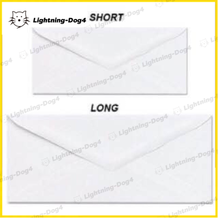 50Pcs/pack White Mail Envelope Long/Short SCHOOL OFFICE SUPPLIES ...