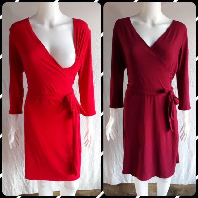 3/4 nursing overlap dress/stretchable | Lazada PH