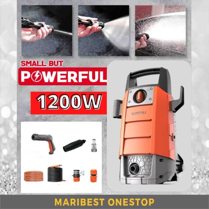 PORTABLE 1200W HIGH PRESSURE WATER JET CLEANER SPRAY FOR BUILDINGS ...