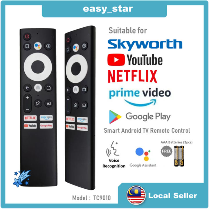 Skyworth QLED Android Smart TV Remote Control Voice Control Android ...