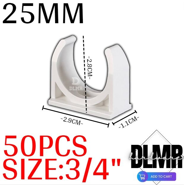 50PCS SUPREME PPR PIPECLIP PVC CLAMP (1/2, 3/4) PPR-14 | Lazada PH