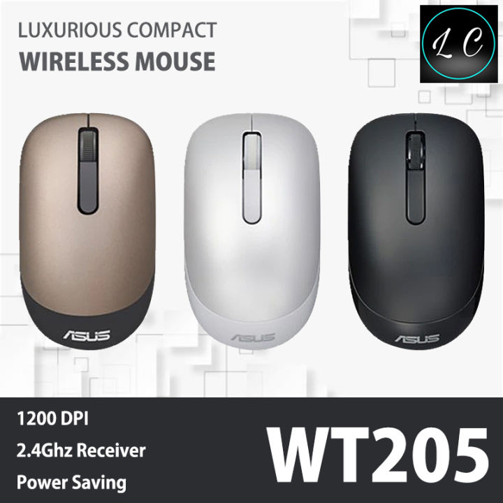 WT205 Luxurious Compact Wireless Mouse with 2.4Ghz USB receiver 1200DPI ...