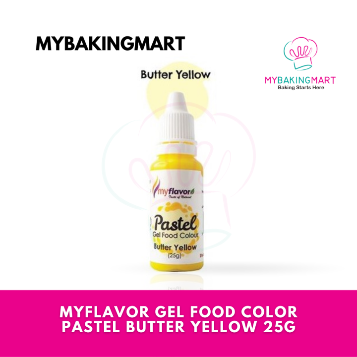 Mybakingmart Myflavor Pastel Gel Butter Yellow Edible Food Coloring 0