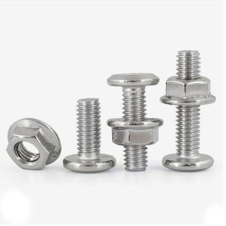 304 Stainless Steel Chamfered Inner Hexagon Flat Head Nut Screw Flange ...