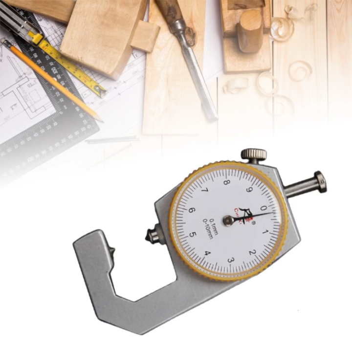 Thickness Gauge 0 to 10mm 0.1mm Precision Accuracy Round Dial Indicator ...