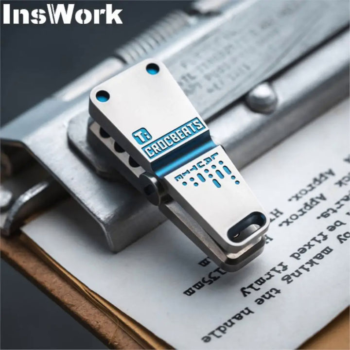 Lautie EDC Croc Clicker Titanium Blue Magnetic Fidget Toy Spy Wars ...