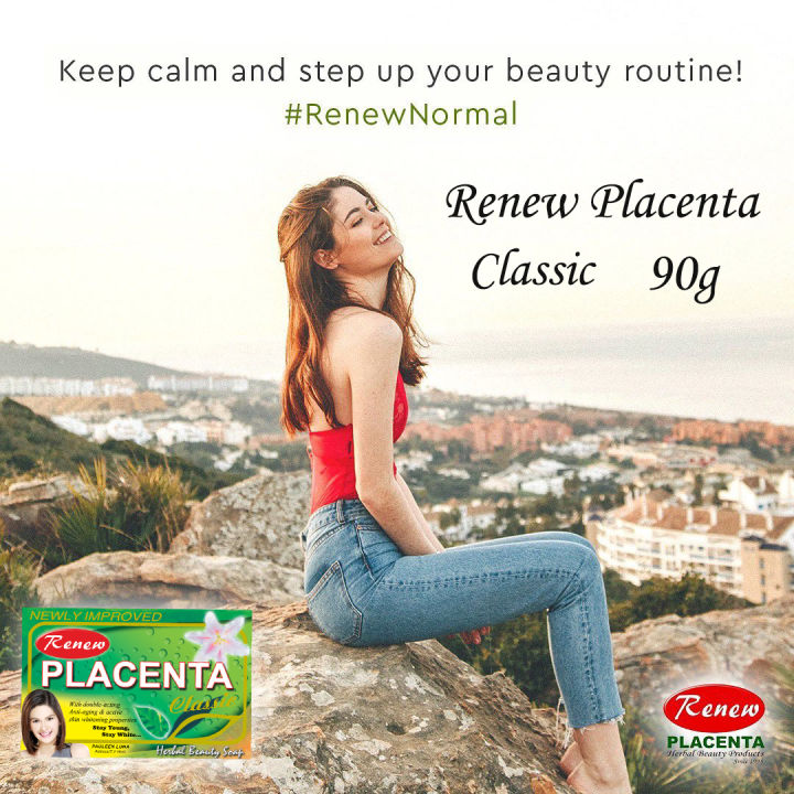 Authentic RENEW PLACENTA CLASSIC Herbal Beauty Soap ( 90 g ) | Lazada PH