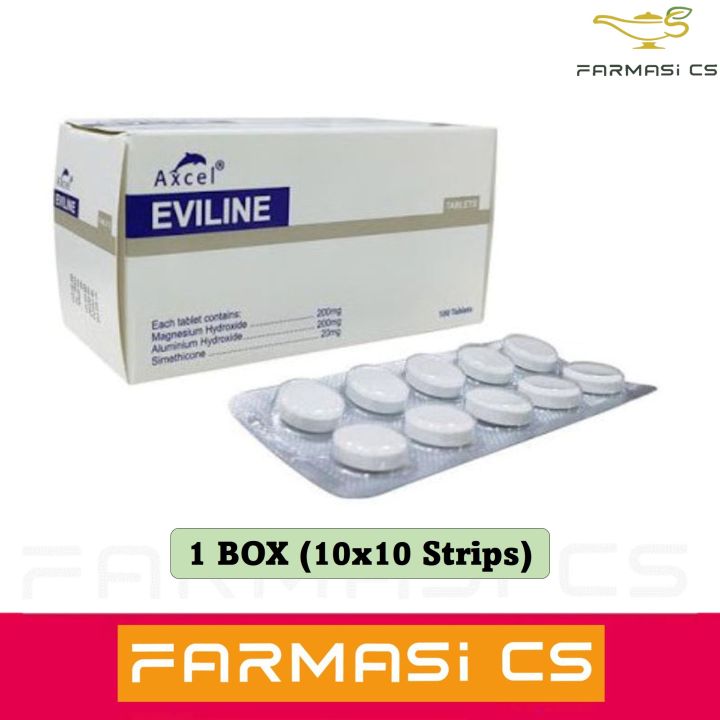 PROMO Axcel Eviline Tablet 1 Box (10x10 Strips) EXP:11/2026 [ Magnesium ...