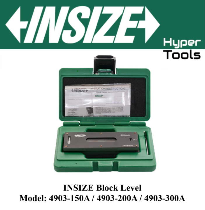INSIZE Block Level (Sensitivity: 0.02mm) 150mm / 200mm / 300mm (Model: 4903-150A / 4903-200A ...
