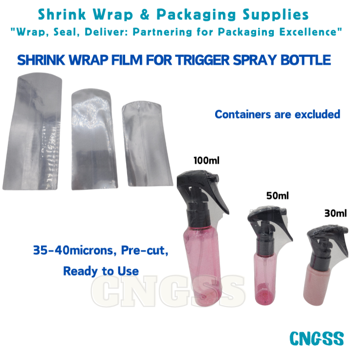 200pcs Shrink Wrap Plastic Packaging Shrinkable Plastic Wrap Film for ...