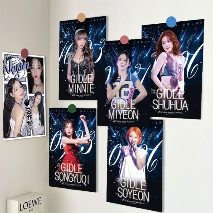 30PCS Non-Repeating Kpop Idol (G)I-DLE gidle Printed Wall Poster Wall ...
