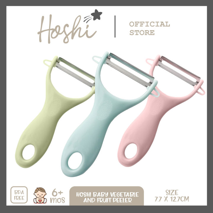 Hoshi Baby Stainless Steel Vegetable and Fruit Peeler for Easy Baby ...